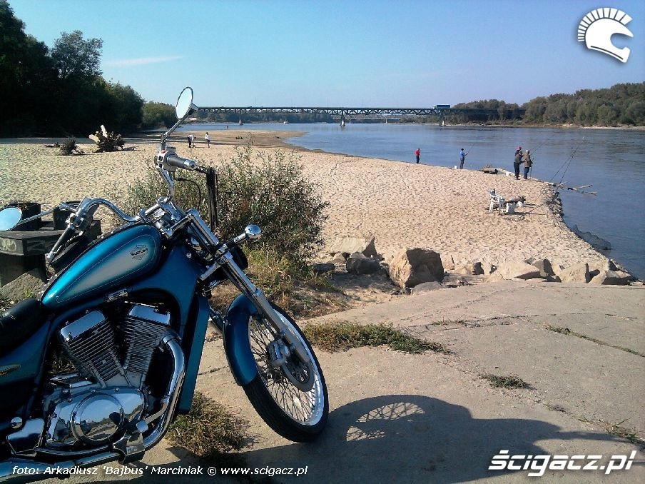 Zdjęcia: Suzuki Intruder VS 800 rzeka Wisla - okolice Gory Kalwarii 25 ...